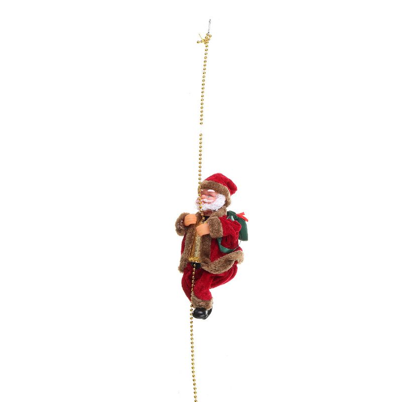 Elektrický Santa Claus Šplhací Rebrík Hudobná Dekorácia Darček Na ...